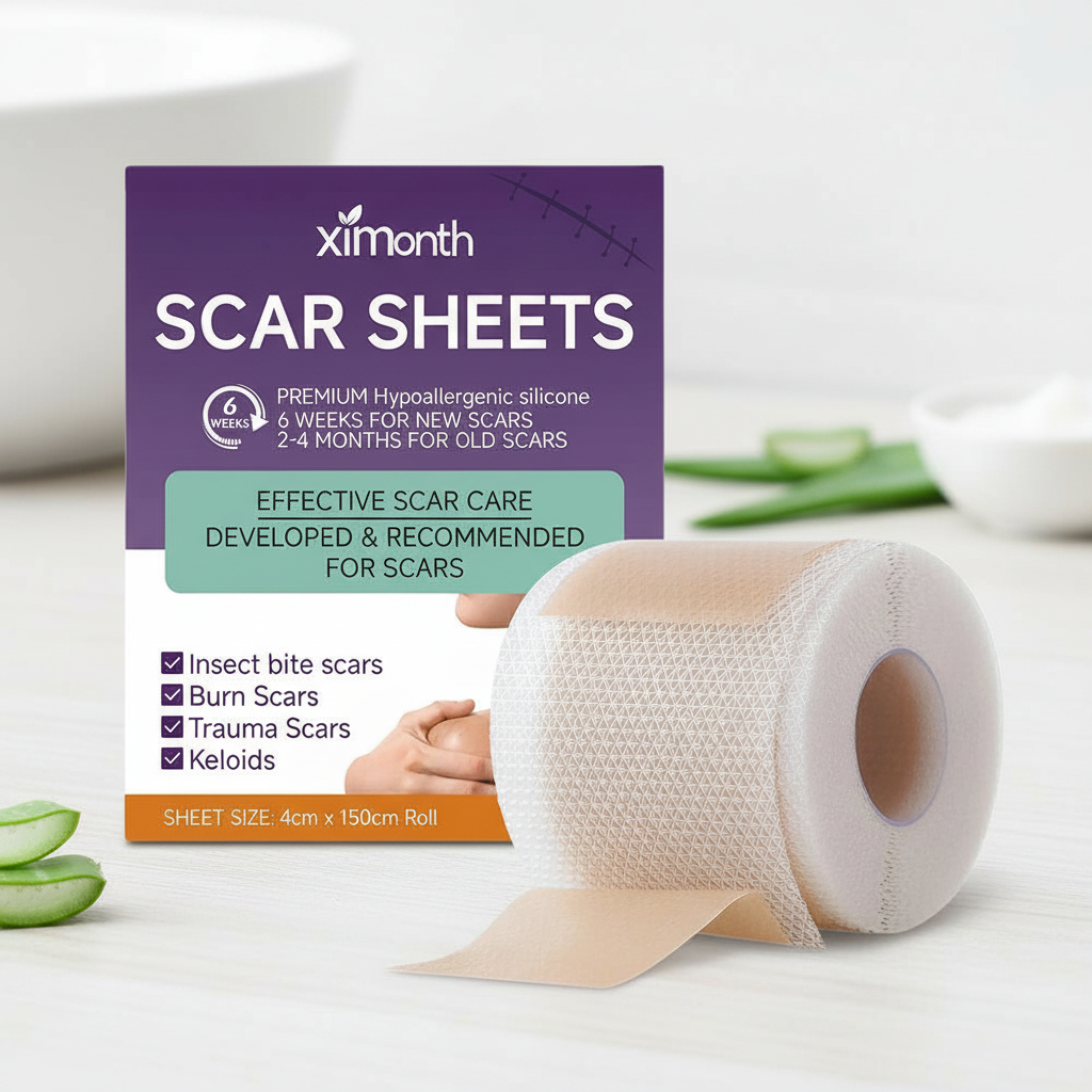 Silicone tape for burn wound healing and scar management, including ...