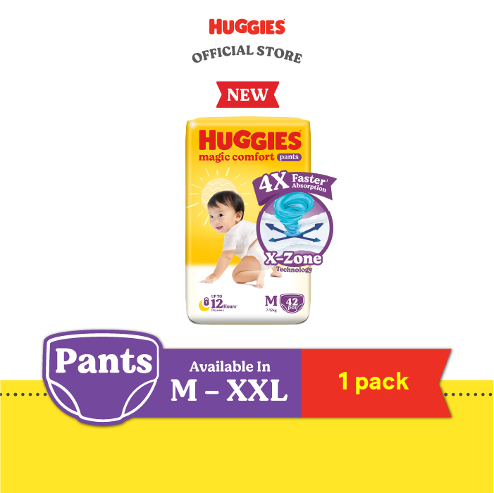 Huggies Magic Comfort Pants M42/L36/XL32/XXL31 (1 Pack) | Shopee Malaysia