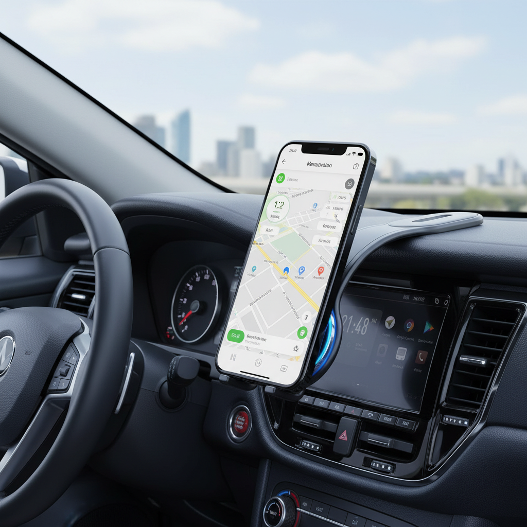 Car dashboard magnetic phone holder Pemegang telefon magnetik papan ...
