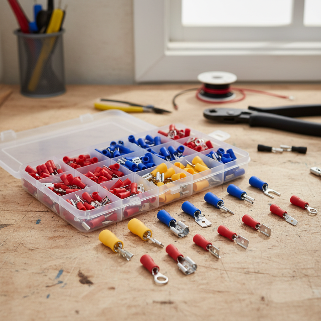 Insulated Wire Connector Kit with 280 Pieces, U-Type Crimp Terminals ...
