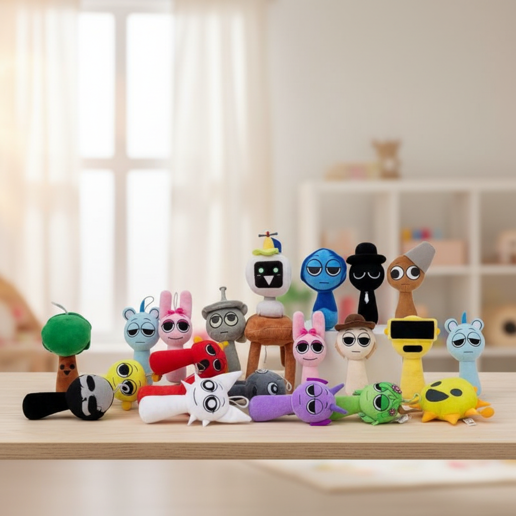 20cm Sprunki Incredibox Wenda Gray Oren Raddy Plush Toy Christmas Gift ...