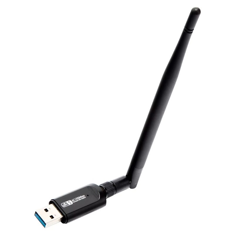 Dual-Band 5.8G 2.4G USB WiFi Adapter 11AC 1200Mbps External Receiver ...