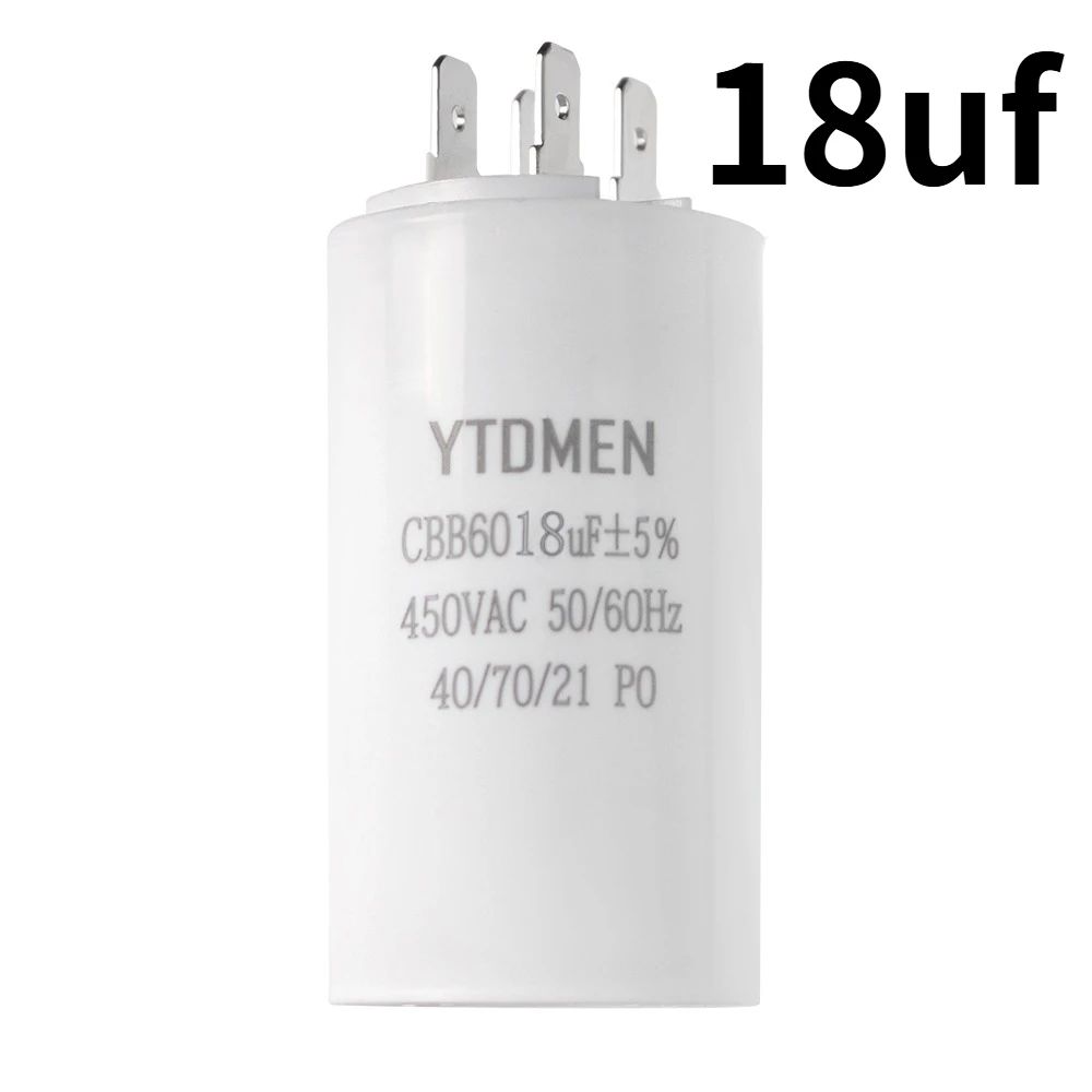 CBB60 4pin 450VAC Starting Capacitor Double Insert Replacement Electric ...