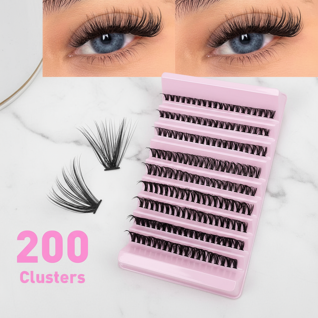 DIY Individual Cluster Lash Extensions – 30D, 40D, 80D, 8-16mm C/D ...