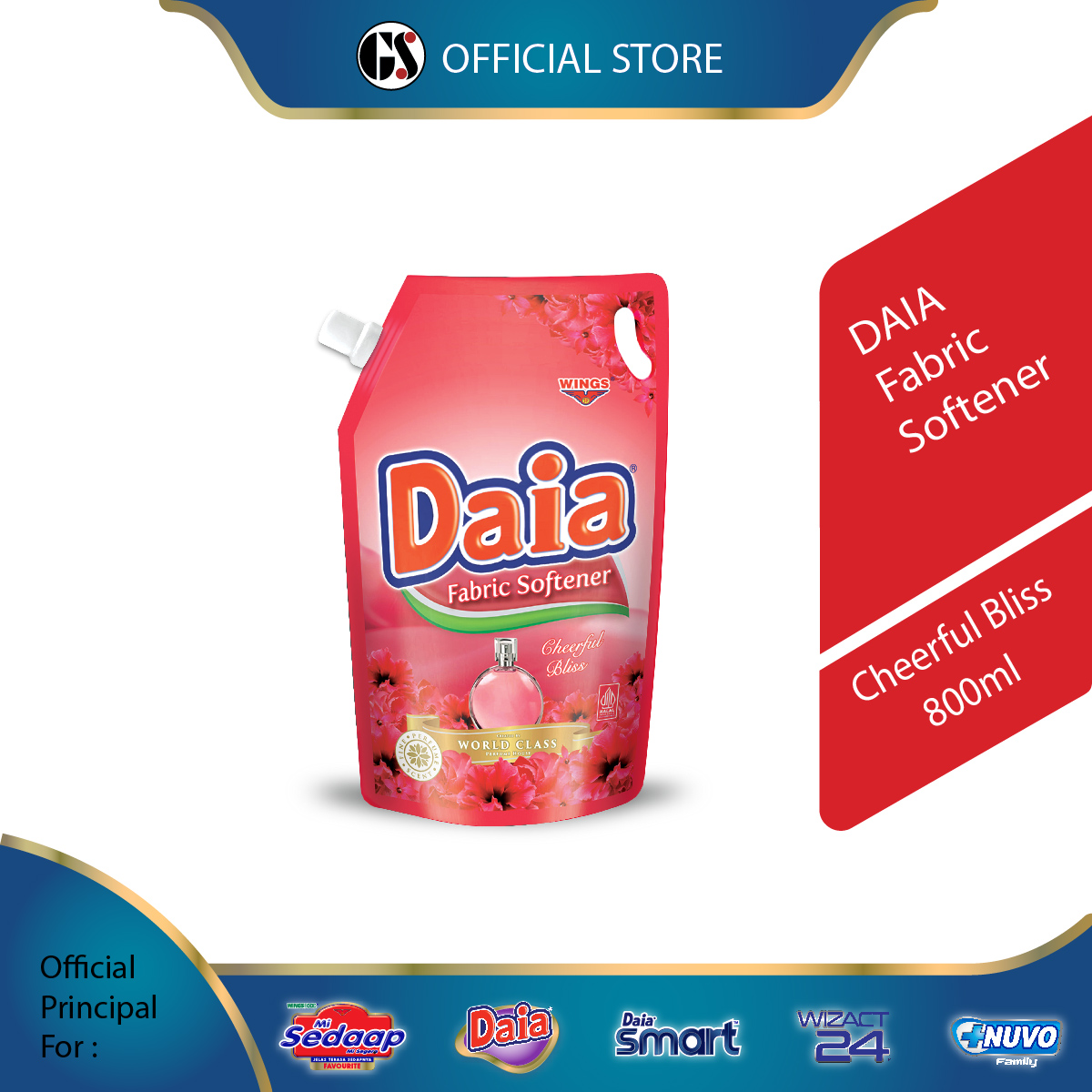 DAIA Fabric Softener Cheerful Bliss 800ml | Shopee Malaysia