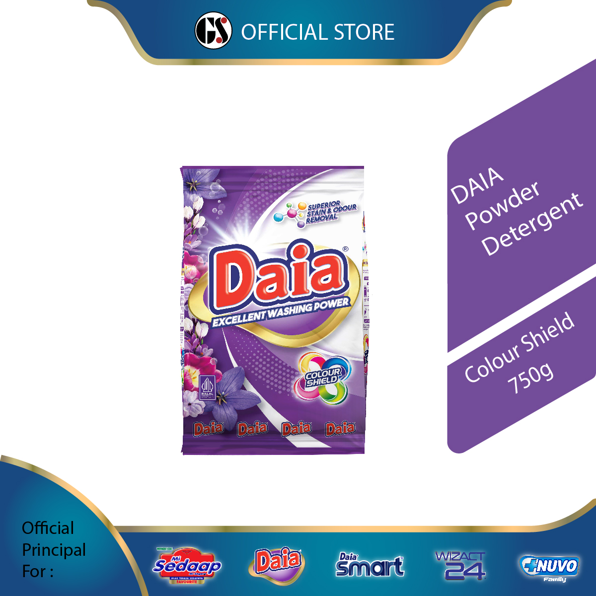 DAIA Powder Detergent Colour Shield 750G | Shopee Malaysia