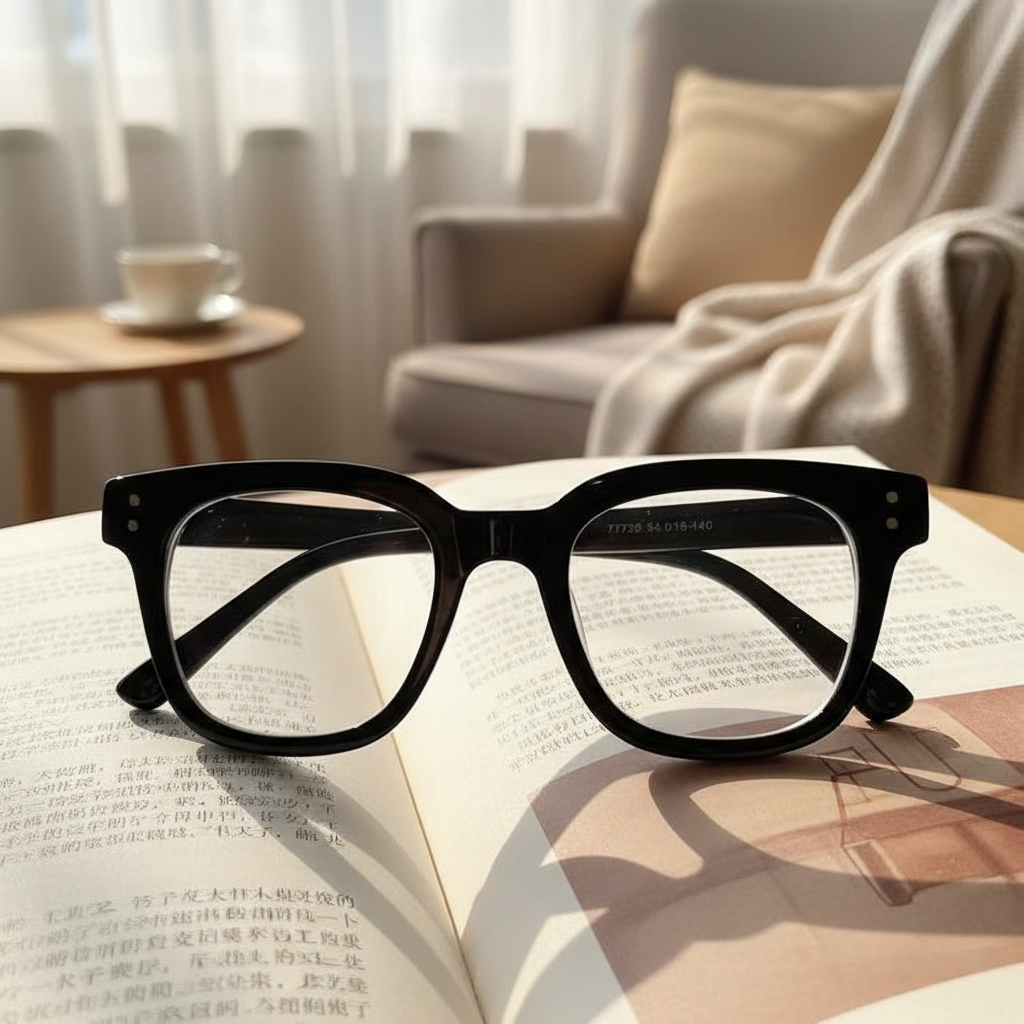 Stylish Thick Frame Contemporary Eyeglasses - Ideal for Men and Women's ...