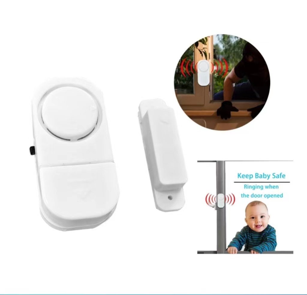 Activated alarm system with magnetic sensors for doors and windows to ...