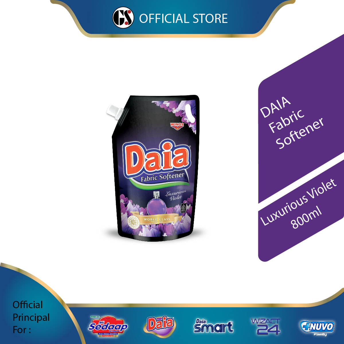 DAIA Fabric Softener Luxurious Violet 800ml | Shopee Malaysia