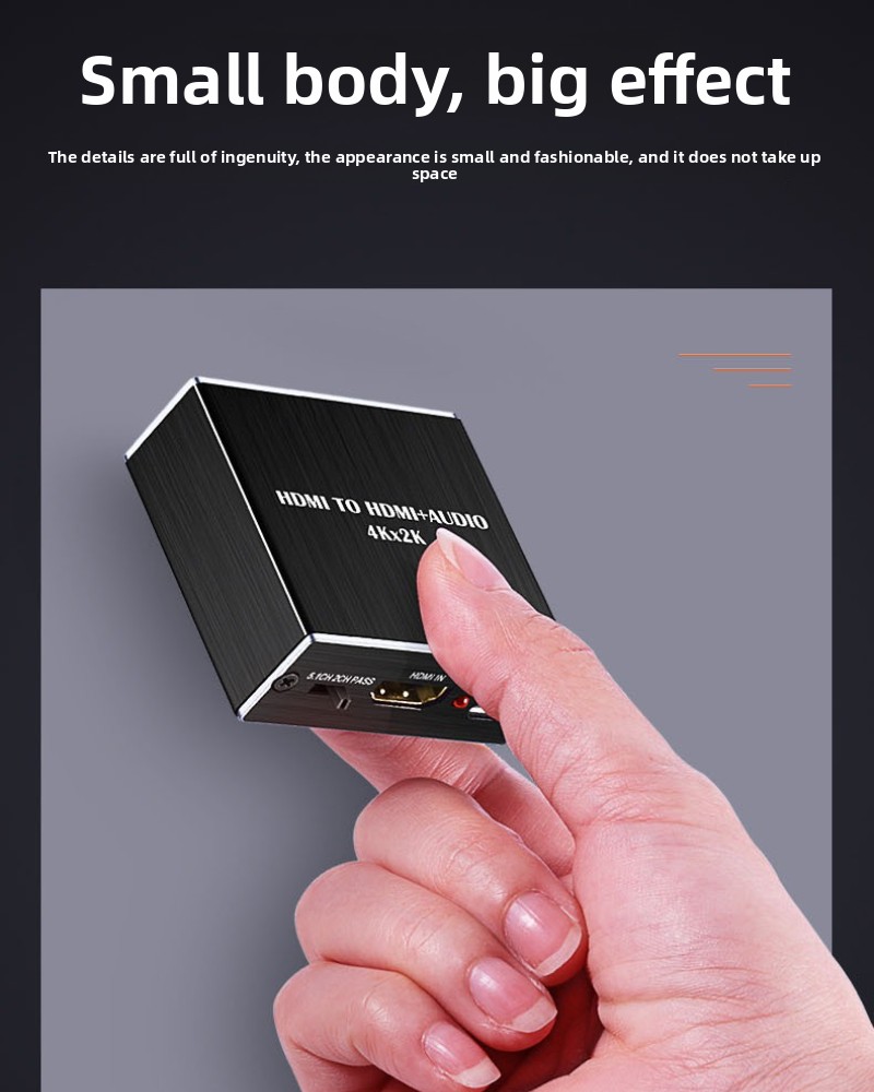 HDMI Audio Extractor 4K HDTV Optical TOSLINK SPDIF+ 3.5mm Stereo Out ...