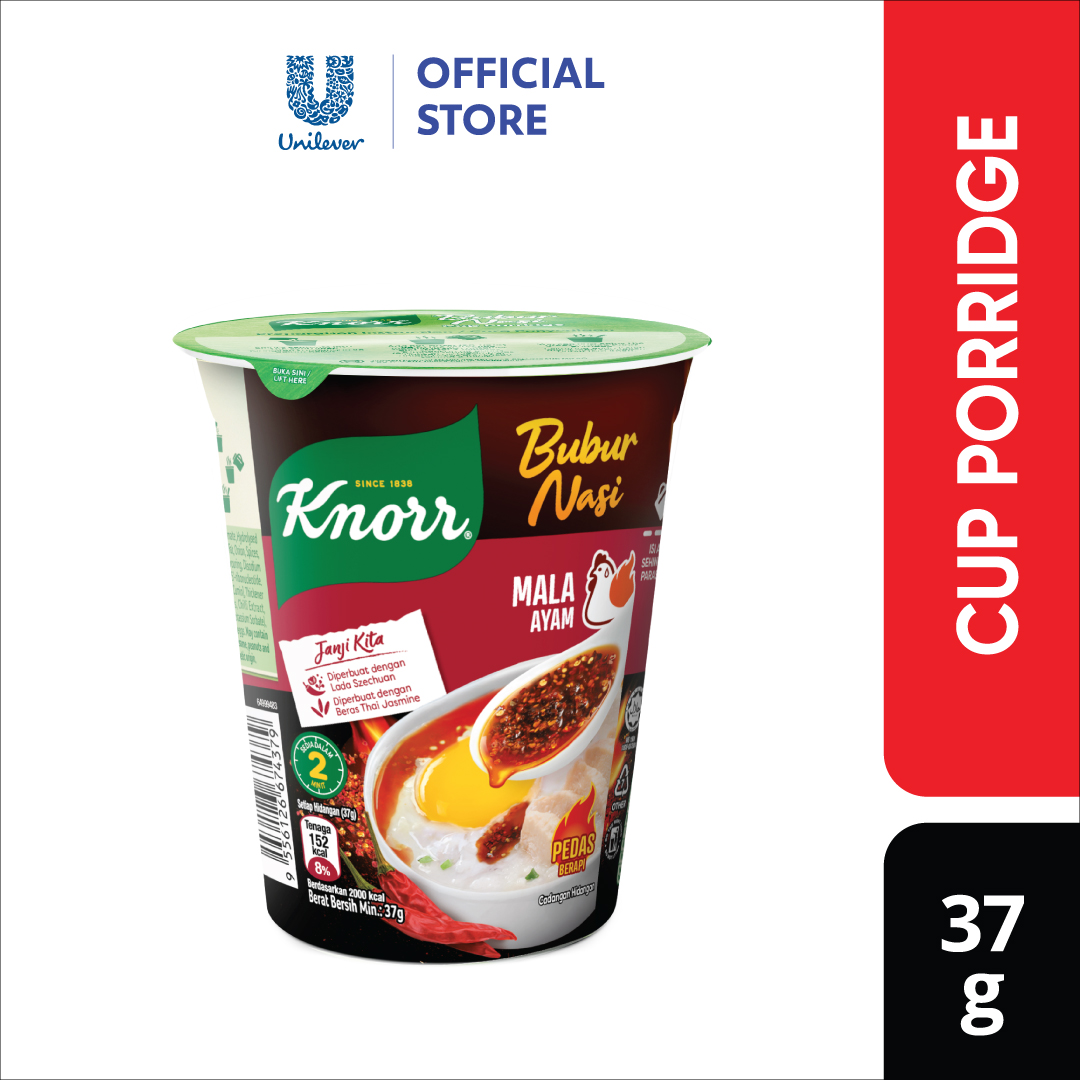 Knorr Cup Instant Porridge Chicken Mala (37g) | Shopee Malaysia