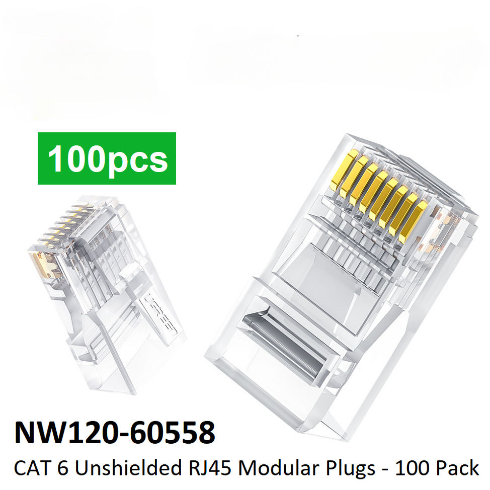 Connector Plug NW120 Cat 6 Unshielded RJ45 Network for UTP With Gold ...