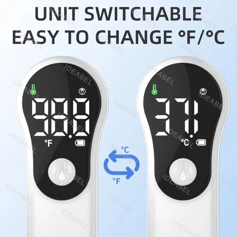 Digital LED Thermometer with Infrared Forehead Scan for Body ...
