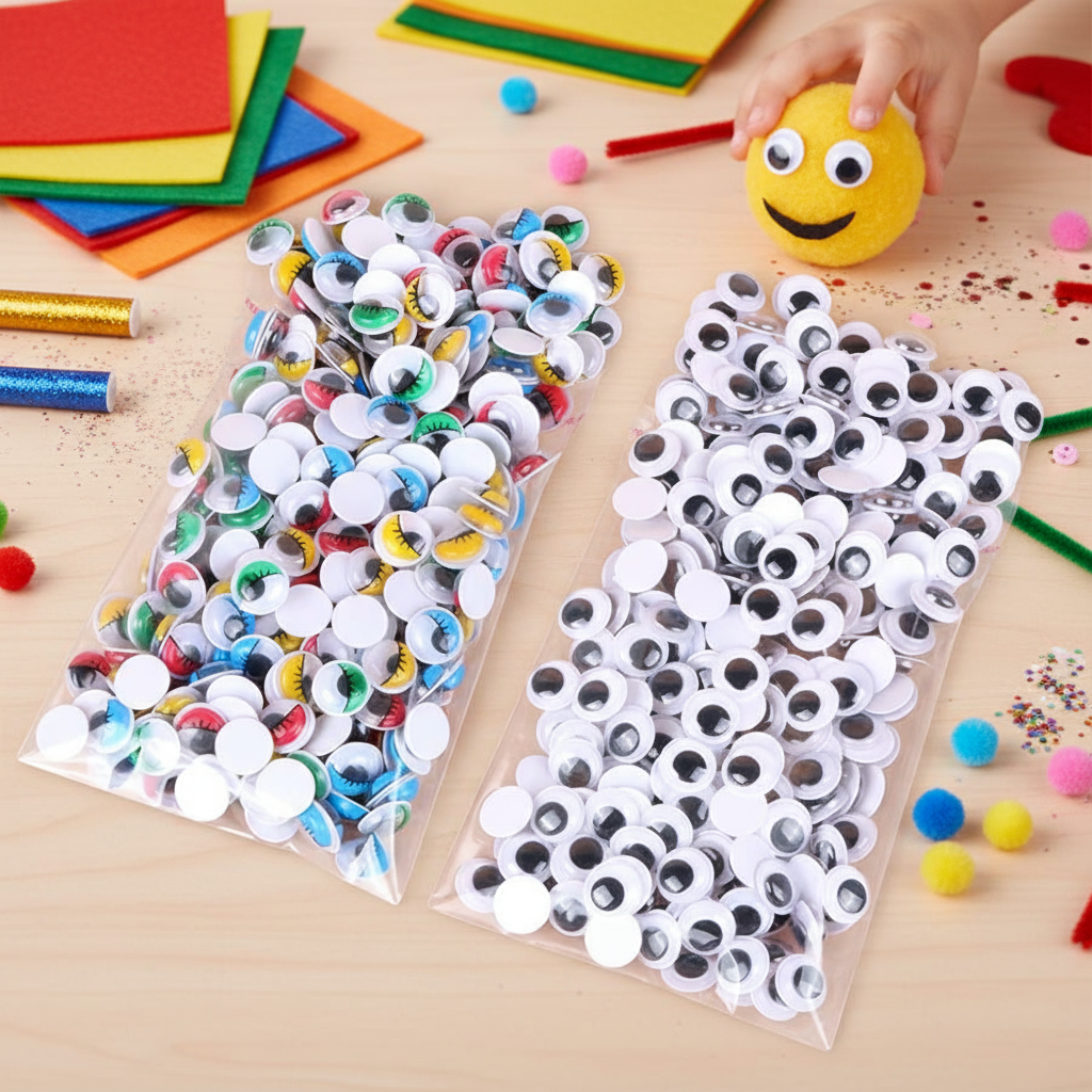 1/2 Pack Multi-Size Black DIY Eyes - Handmade, 100pcs, Movable Eyes for ...