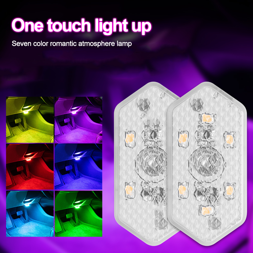 Rechargeable Magnetic LED Car Light – Multi-Color Touch-Activated Mini ...