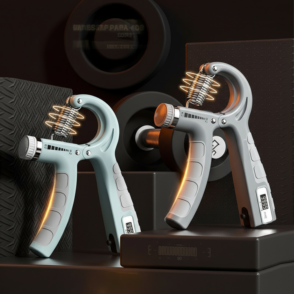 Adjustable Electronic Grip Strength Trainer - Spring Hand Exerciser ...