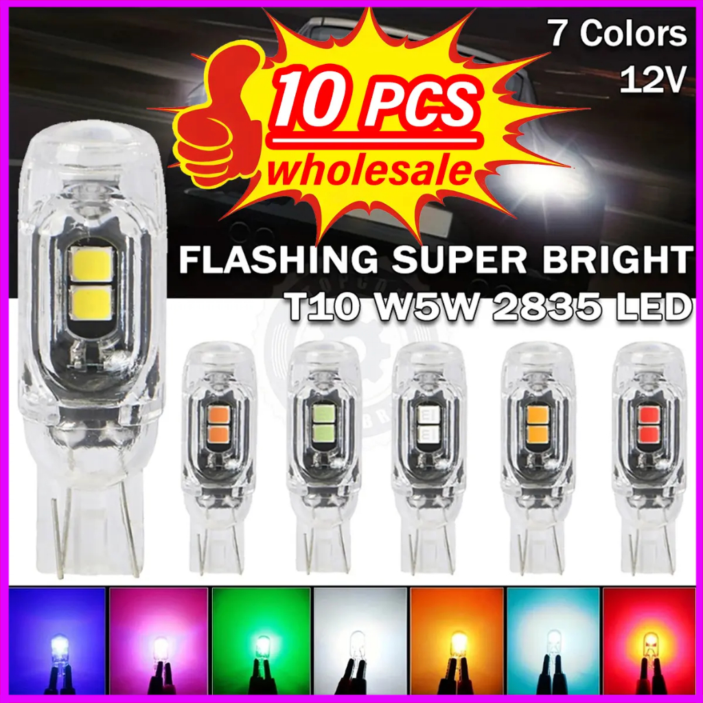 HOWKIN LED Motorcycle Blinker Signal Light T10 5-Chip Turn Indicator ...