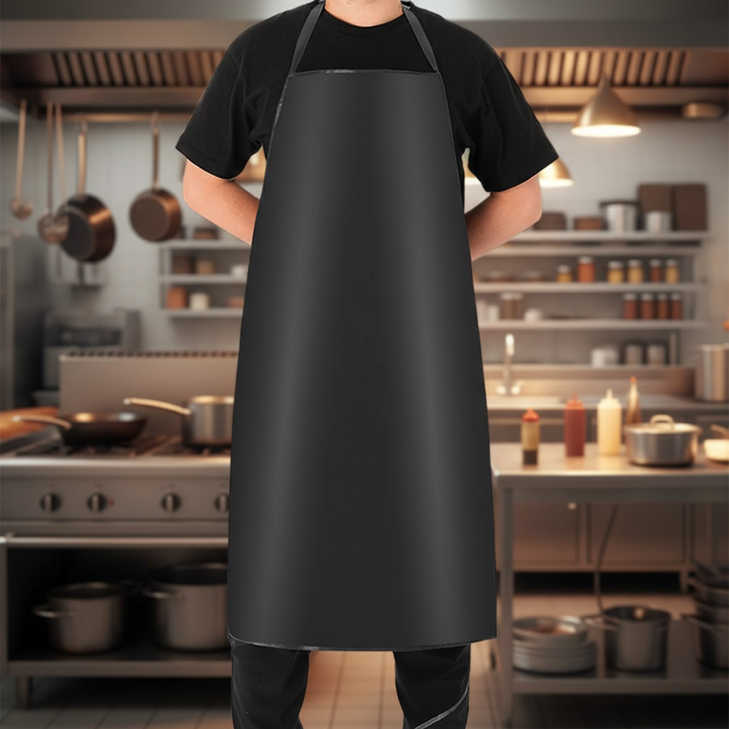 Extended Black PVC Apron for Labor Protection, Waterproof, Oil-proof ...