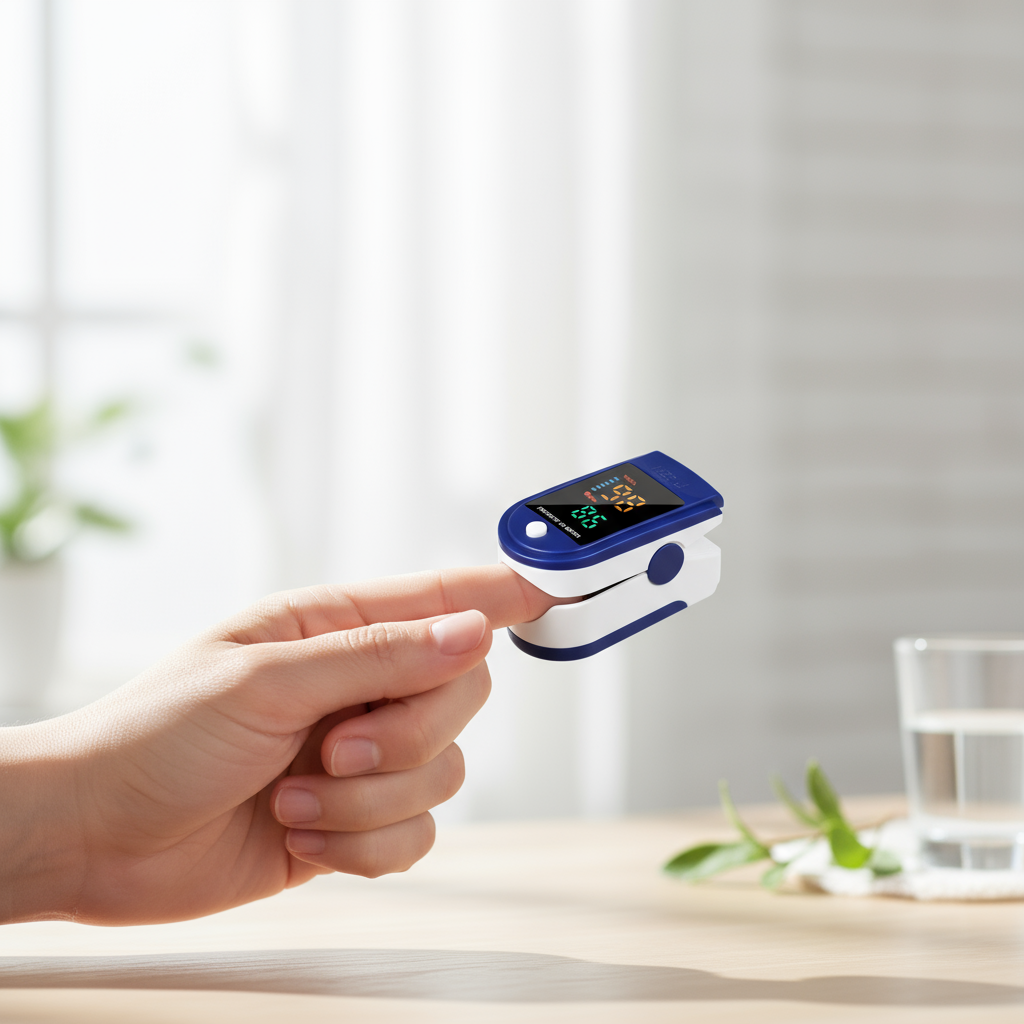 Portable Finger Pulse Oximeter with OLED Display for Fingertip Oxygen ...
