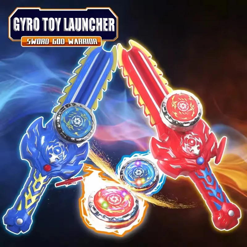 Sword-Shaped Gyroscope Toy Sword Launcher Spinning Top Multiplayer ...