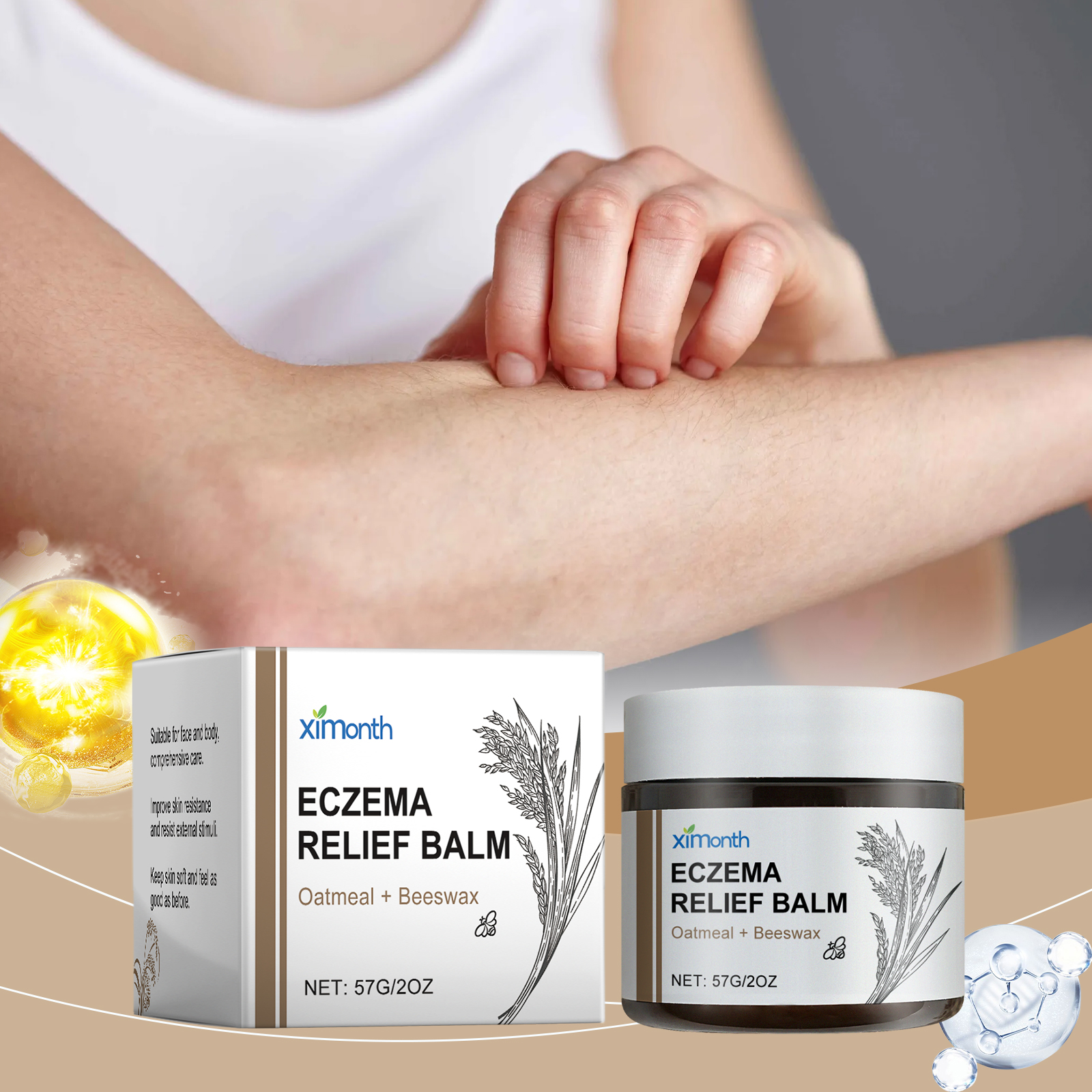 Eczema Cream Mild Soothing Eczema Nourishing Skin Itching Redness ...