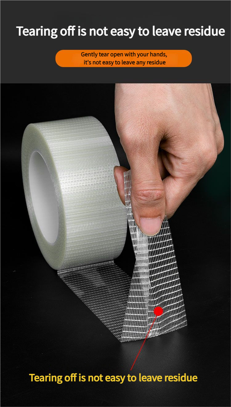 Grid Fiber Mesh Cloth Grid Self-adhesive Wall Crack Prevention Mesh ...