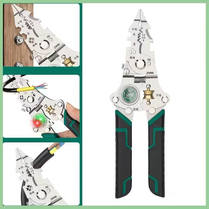 Foldable Portable Wire Stripper Winder Multi-Function Tool For Crimping ...