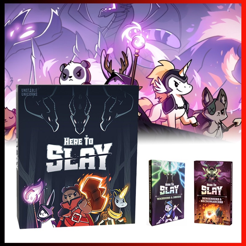 Here to Slay Board Game Basic pack and Expansion Card Game Unstable ...