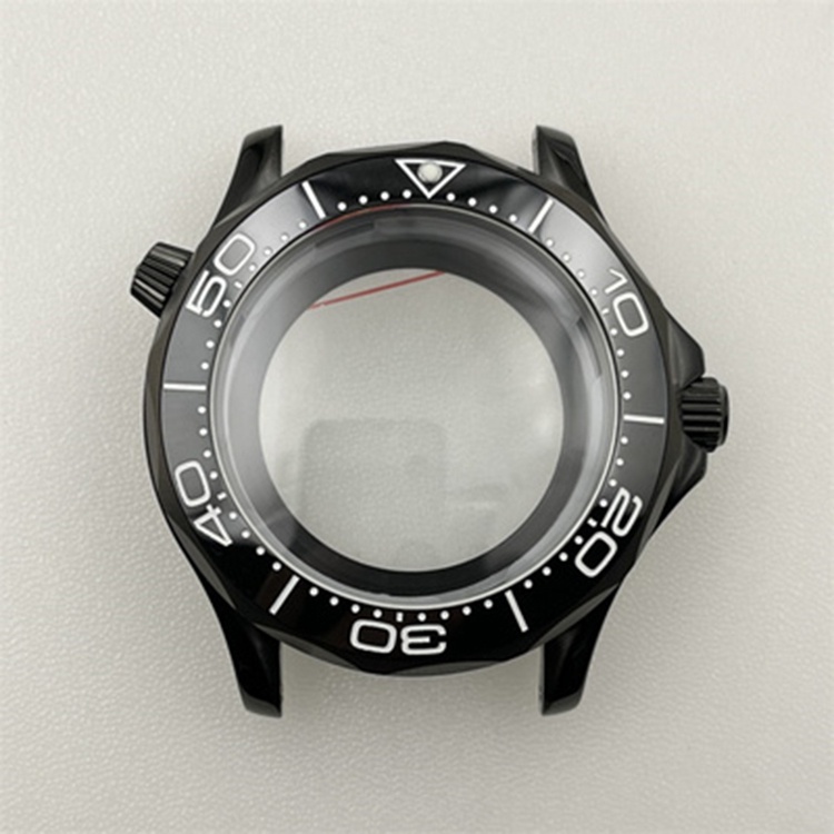 42mm Watch Case 316L Stainless Steel Case Convex Arch Glass Waterproof ...