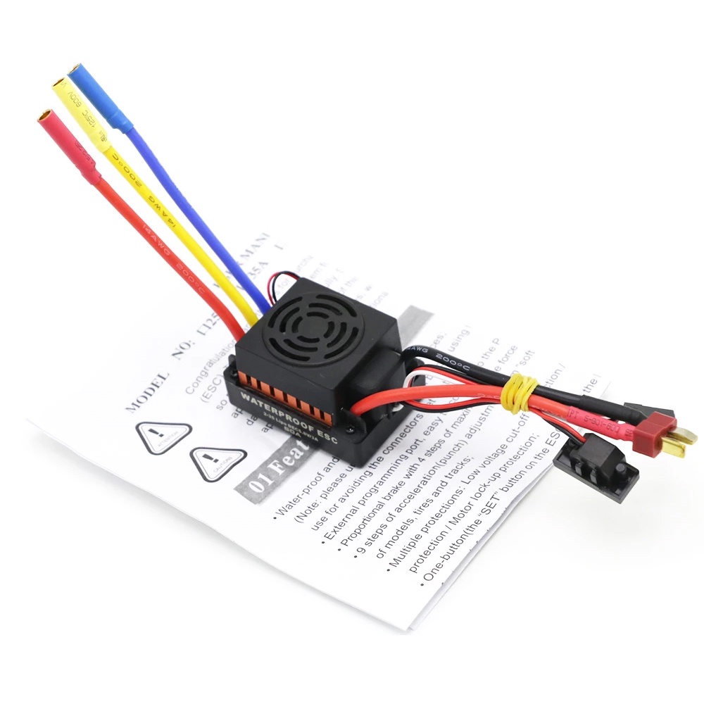 RC Waterproof 60A 2-3S Sensorless Brushless Electronic Speed Controller ...