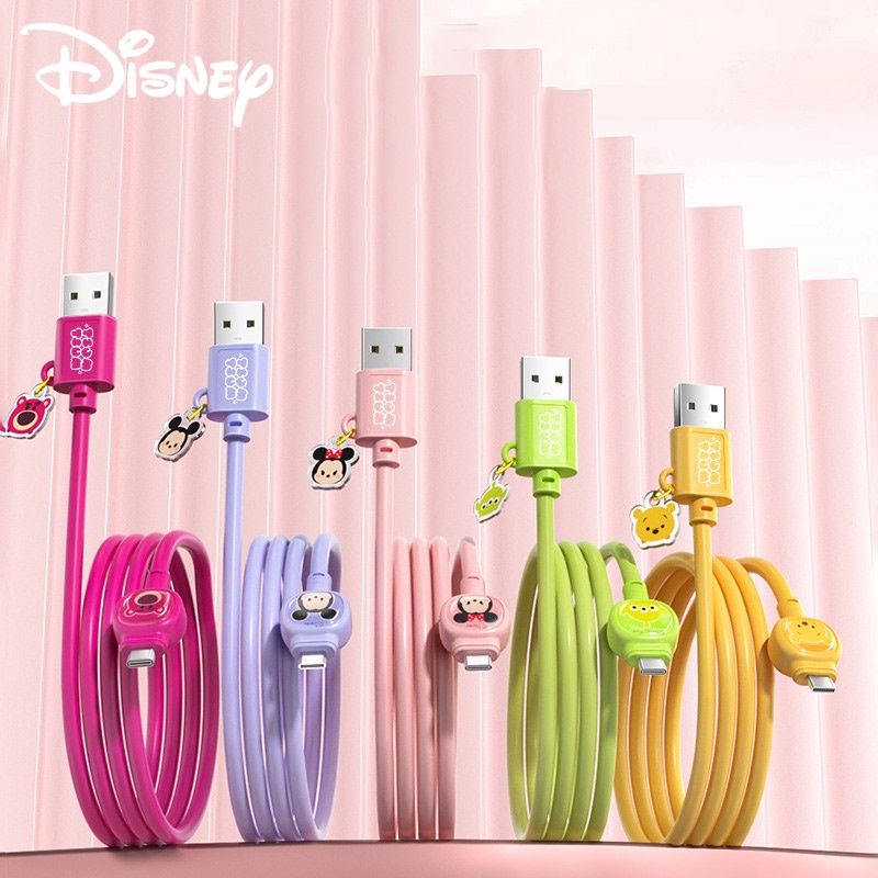 5A Disney TsumTsum Series Fast Charging Cable With Cute Pendant Mickey ...