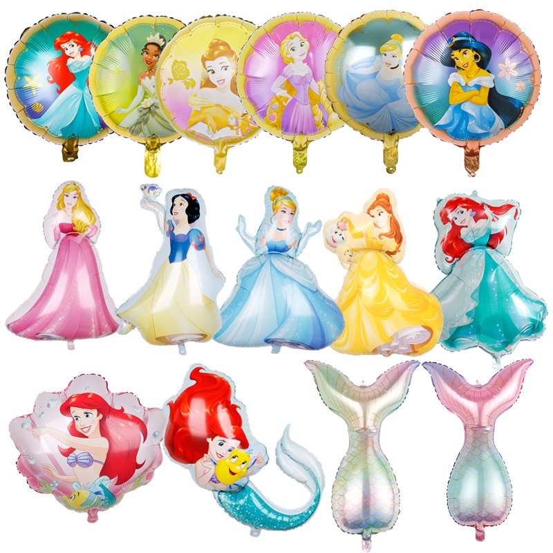 Cartoon Disney Princess Large Balloons Snow White Sleeping Beauty ...
