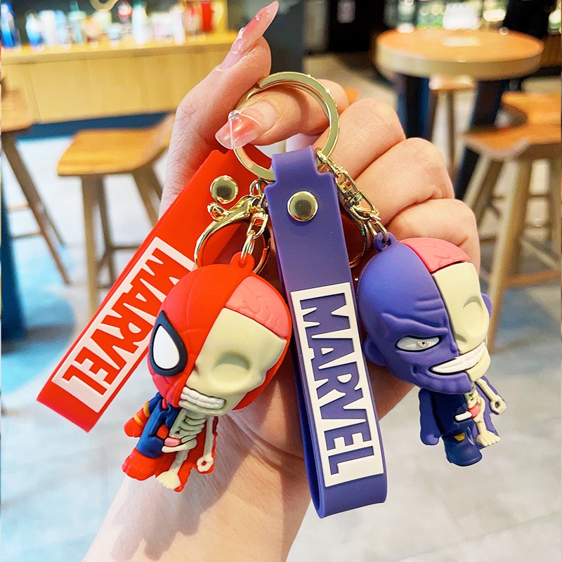 Coffeejoy Creative Avengers Alliance Key Chain Big Head Mechanical ...