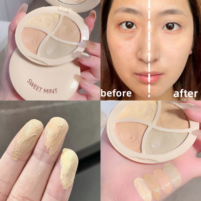 SWEET MINT concealer 4-color concealer liquid foundation to cover spots ...