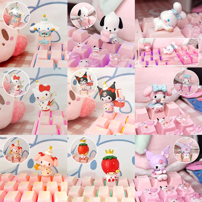 Sanrio Character Mechanical Keycap Cross-aixs Shaft For Mechanical ...