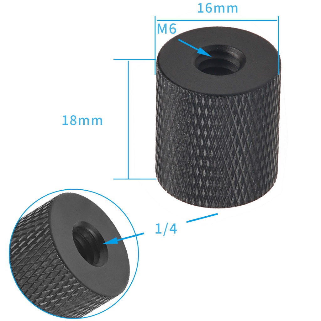 XT-XINTE 1x Conversion Screw 1/4 to 1/4 3/8 inch M4 M5 M6 M8 M10 ...