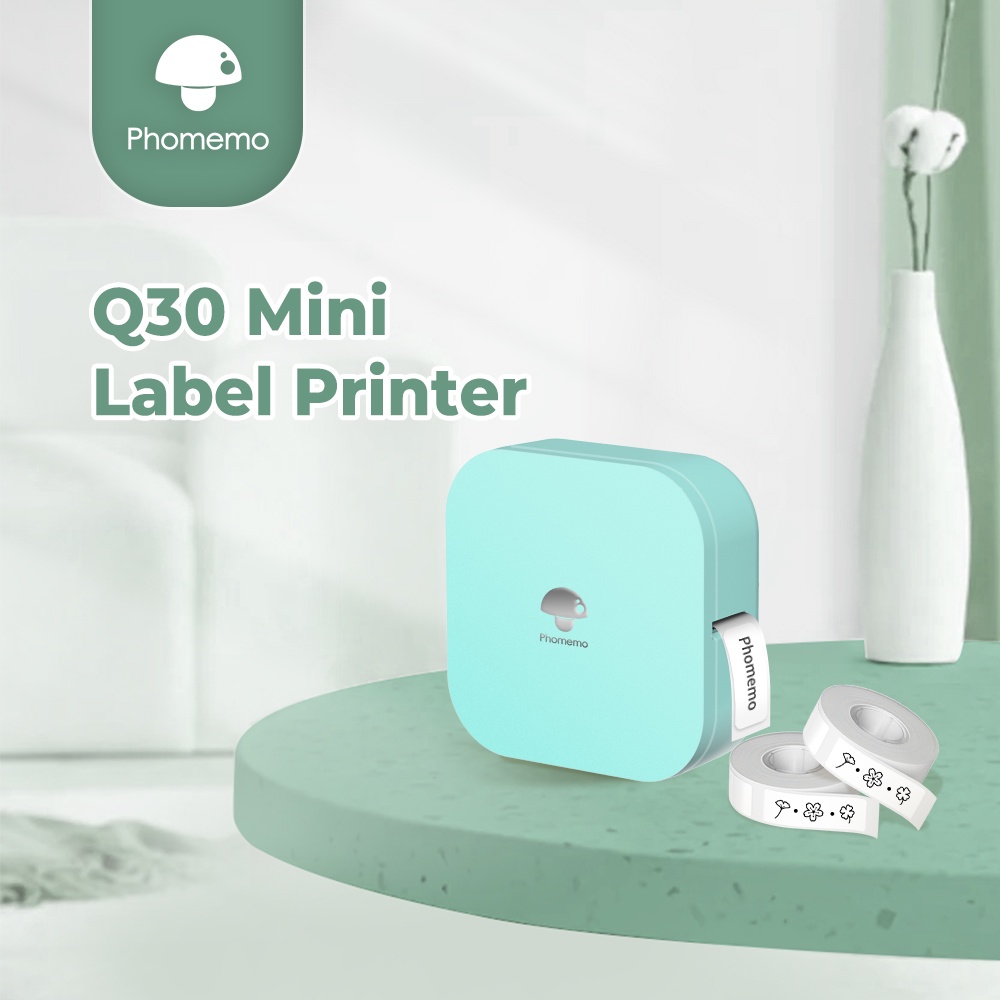 Phomemo Q30 Label Maker Machine with Tape Wireless Mini Label Printer ...