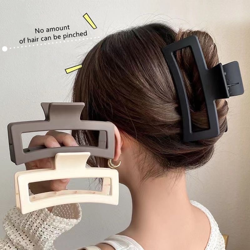 9cm Claw Clip Practical Hair Clips For Women Girls Simple Square ...