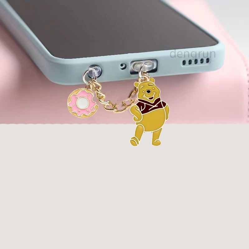 anime cute barang lotso bear stitch dust plug phone charm accessories ...