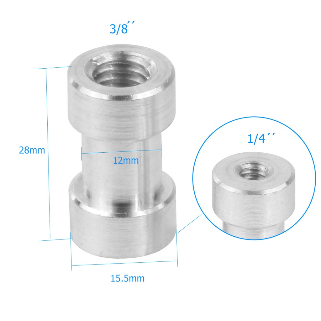 XT-XINTE 1/4 3/8 Male to Female Thread Screw Mount Adapter Tripod Plate ...