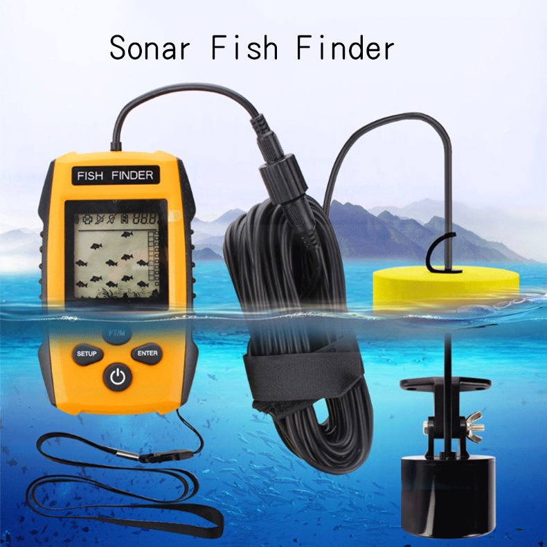 Ready Stock EcoSport Portable Fish Finder Fishfinder with Wired Sonar ...