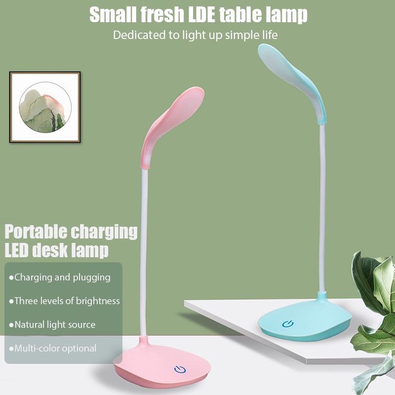 Table Lamp LED Stand Desk Lamp Rechargeable 3 Levels Brightness Study ...