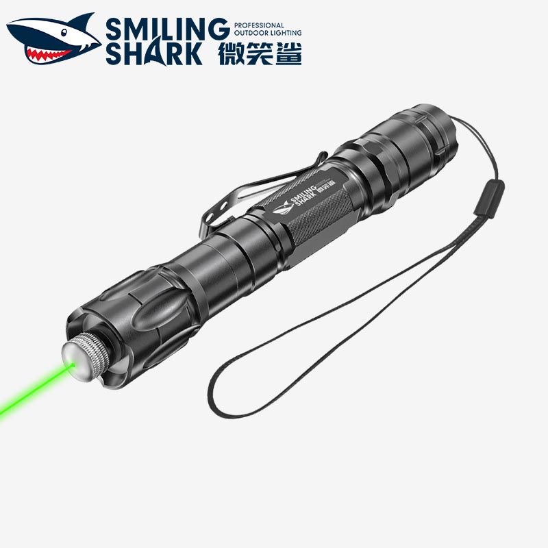 SmilingShark JG-0715 Green Laser Pointer Poweful Laser light 2000m USB Rechargeable Laser Pen ...