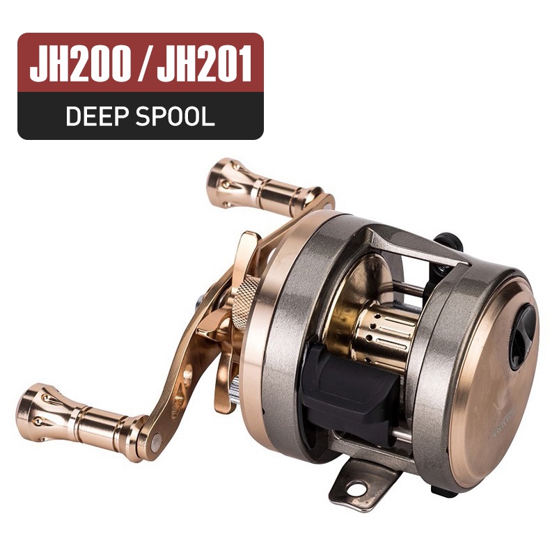 SEASIR JH Drum Baitcasting Reel Metal Body Micro/Deep Spools High ...