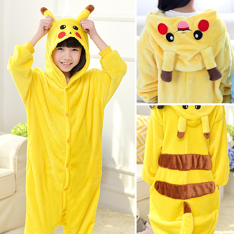 Kigurumi Dinosaur Stitch Pikachu Spiderman Panda Giraffe Onesies Kids ...
