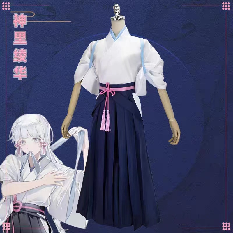 Game Genshin Impact Cosplay Kamisato Ayaka Kimono cos Costume Woman and ...