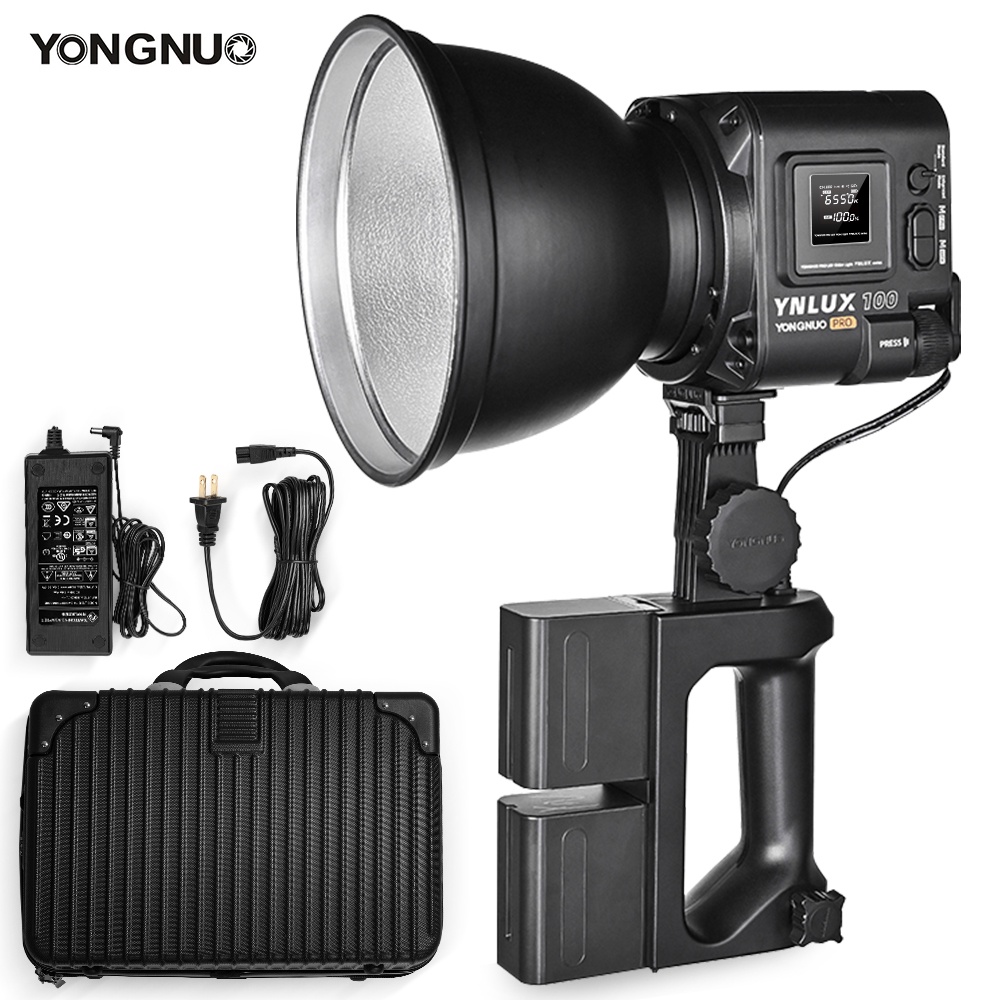 Yongnuo YNLUX100 LED COB Light 3200K-5600K Video Light Bowen Mount 100w Portable Outdoor Lamp 2 ...