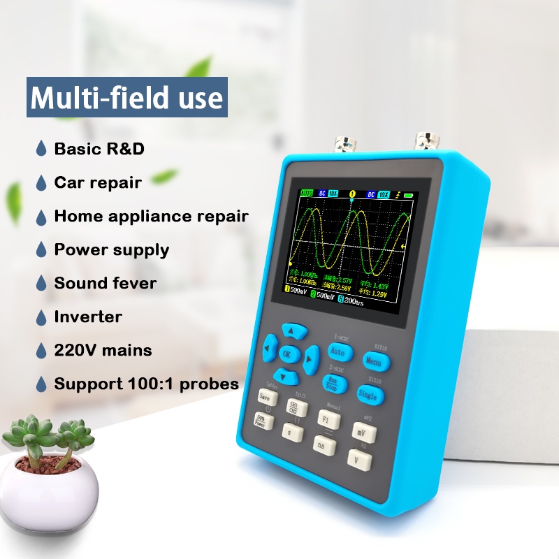 ZEEWEII DSO2512G 2.8 Inch Handheld Digital Oscilloscope 120M Bandwidth ...