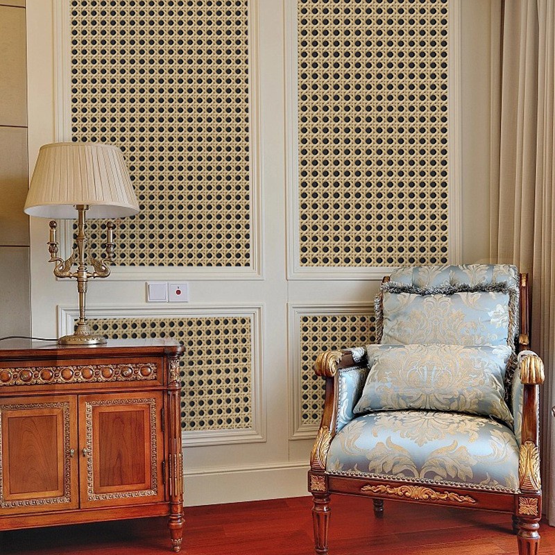 Rattan Wallpaper Kertas Dinding Cane Living Room Decor Peel and Stick ...