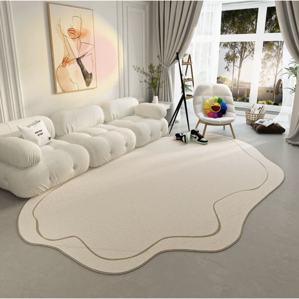 Irregular round Nordic carpet Imitation cashmere/ 80X120-160X230CM ...